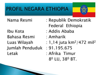 PPT Perbandingan Pendidikan di Ethiopia | PPTX