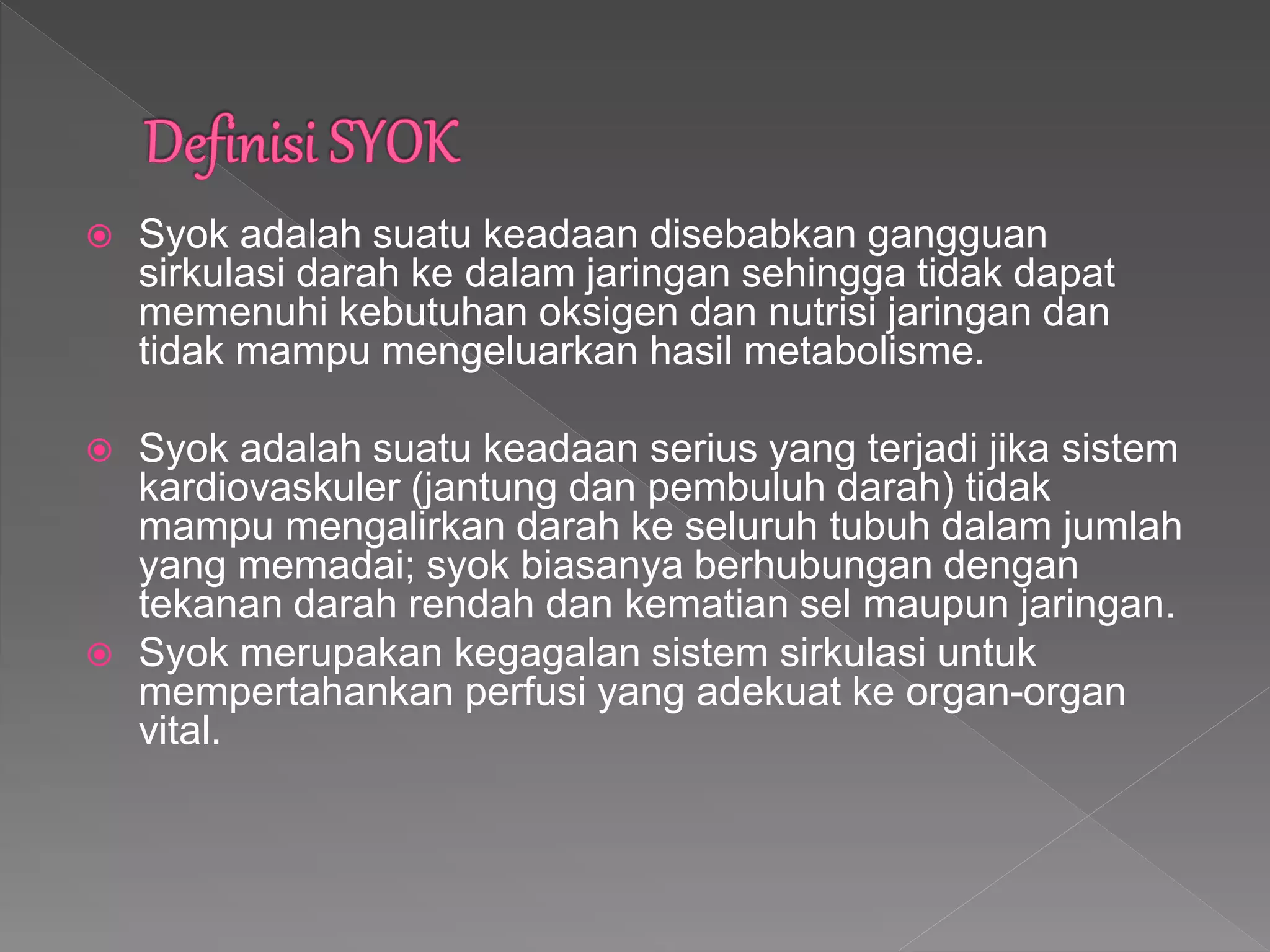 PPT macam-macam syok | PPTX