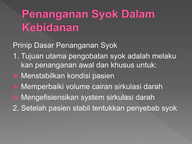 PPT macam-macam syok | PPTX