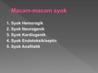 PPT macam-macam syok | PPTX