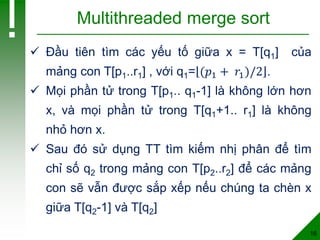 Multithreaded algorithms | PPTX