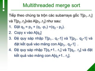 Multithreaded algorithms | PPTX