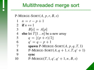 Multithreaded algorithms | PPTX