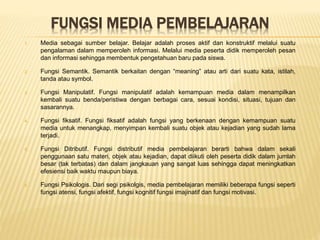PTT MEDIA PEMBELAJARAN belajar Page 2 mengajar dengan maksud agar ...