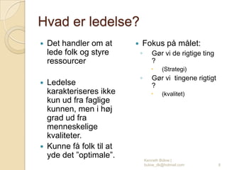 Projekorganisering og Ledelse | PPT