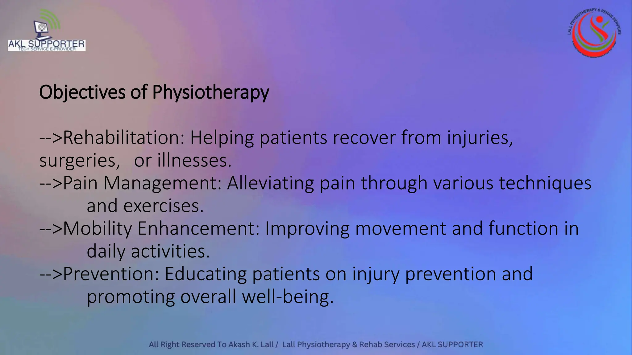 Exploring the World of Physiotherapy: Understanding Its Various Types and Practices | PPTX