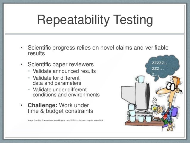 PTU: Using Provenance for Repeatability