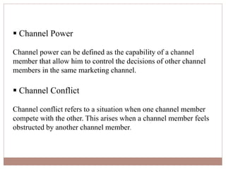 Channel Management Decisions and Training of Channel Members | PPTX