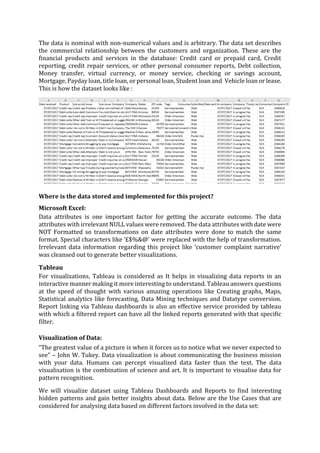 CFPB Consumer Complaints Report - Tableau | PDF