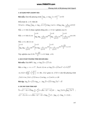 Pt và bpt logarit | PDF