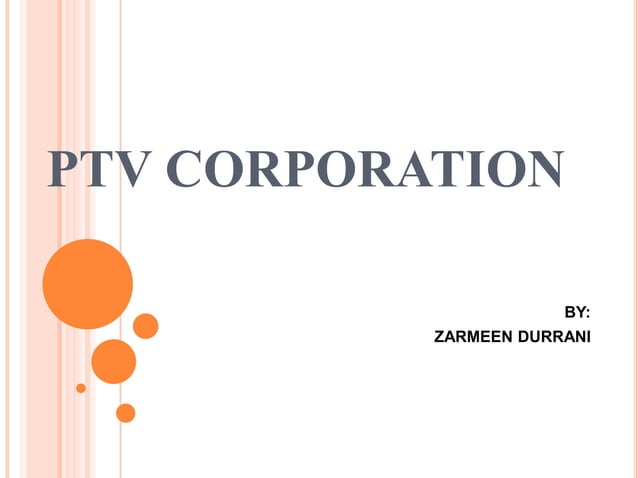 Ptv corporation | PPT