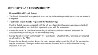 PTW for Infrastructure Distribution of Gas | PPT