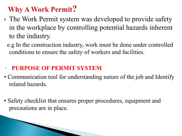 Important of issuing the PTW for safety .pdf | Civil Engineering ...