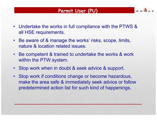 Ptw loto training | PDF