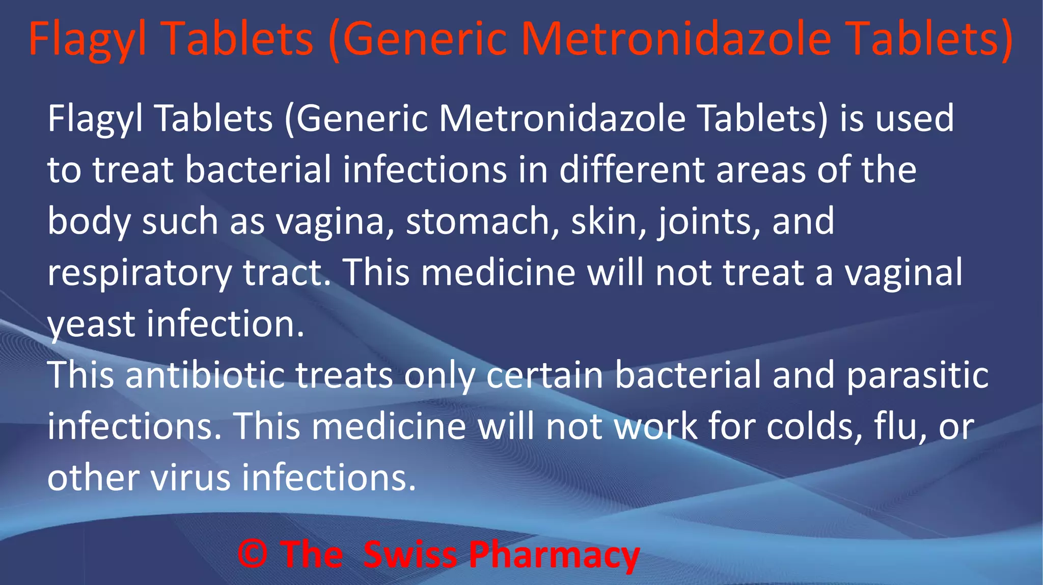 Flagyl Tablets (Generic Metronidazole Tablets) | PPT