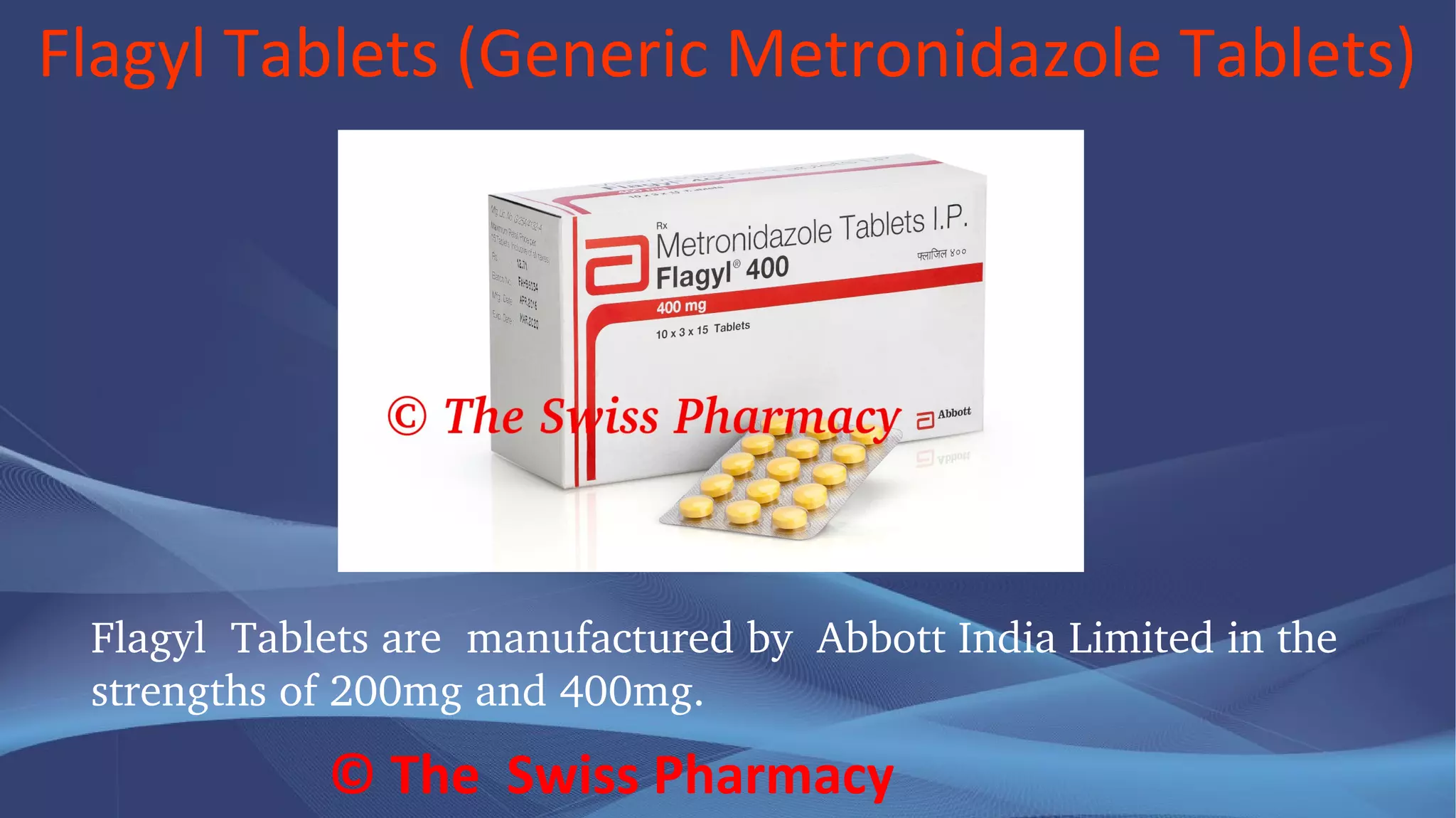 Flagyl Tablets (Generic Metronidazole Tablets) | PDF