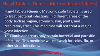 Flagyl Tablets (Generic Metronidazole Tablets) | PPT