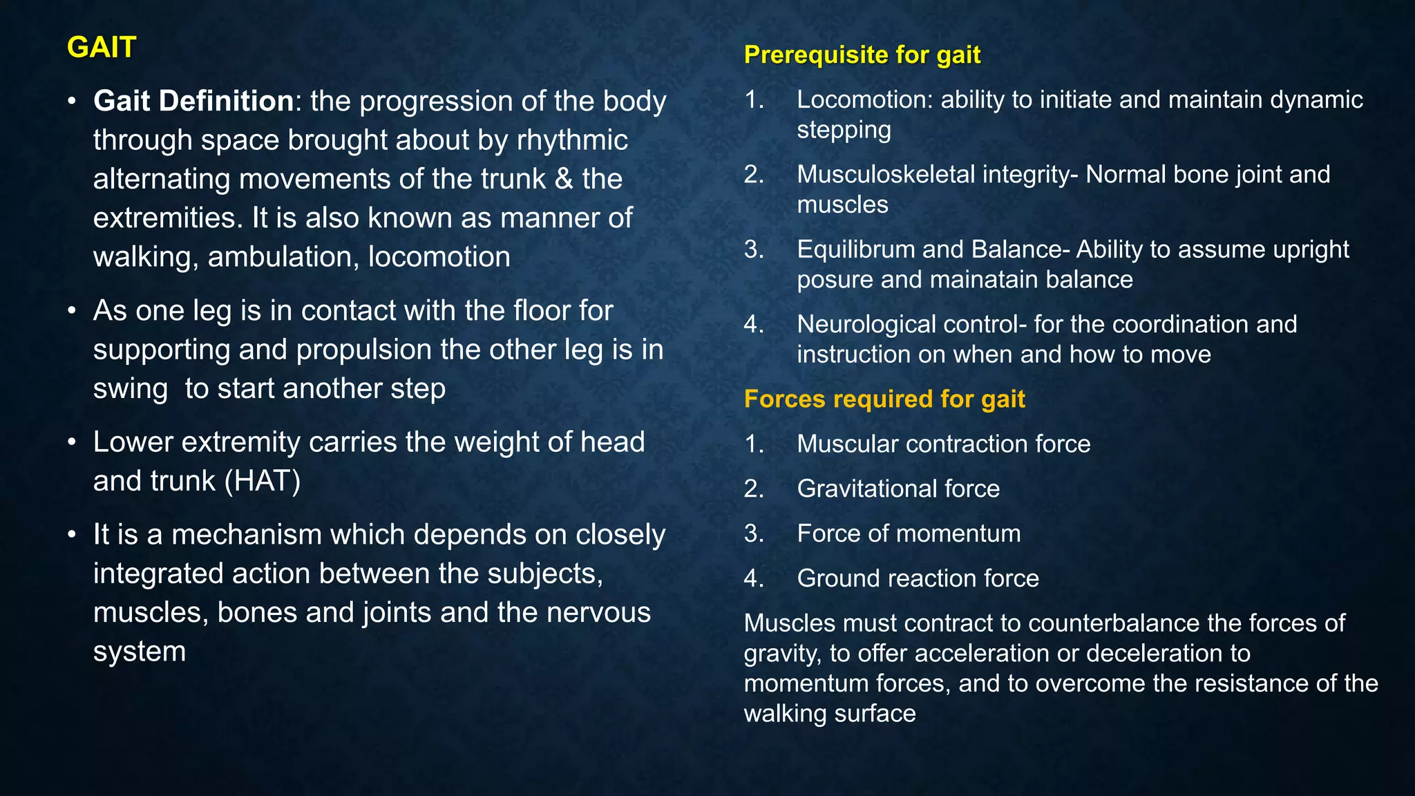 Pty 4304 Pathokinesiology Gait And Pathological Gait A Pptx