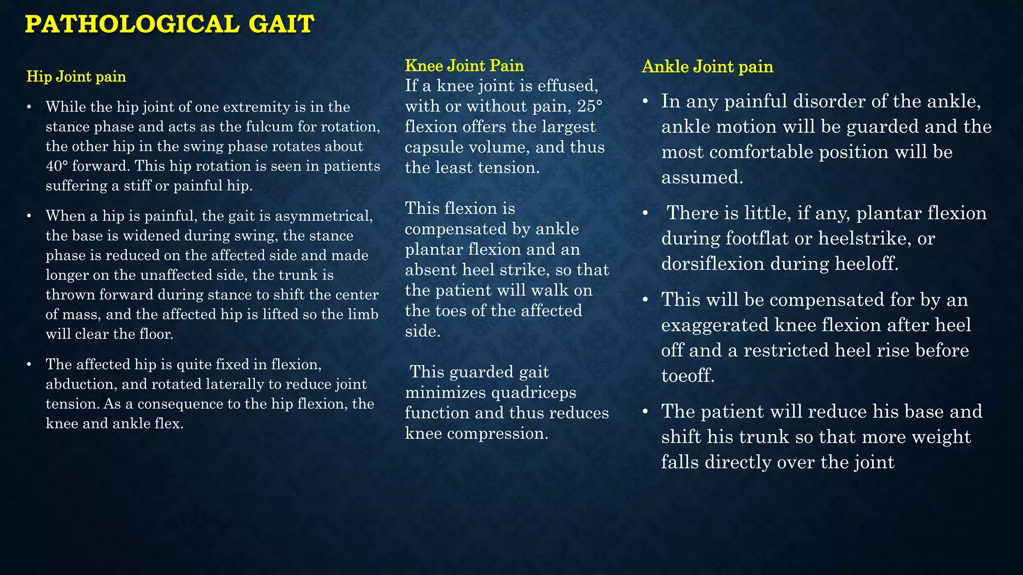 Pty 4304 pathokinesiology gait & pathological gait b | PPTX