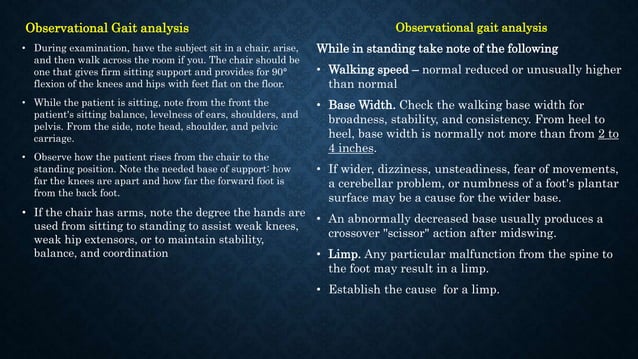 Pty 4304 pathokinesiology gait & pathological gait b | PPTX | Death, Injury, or Military ...