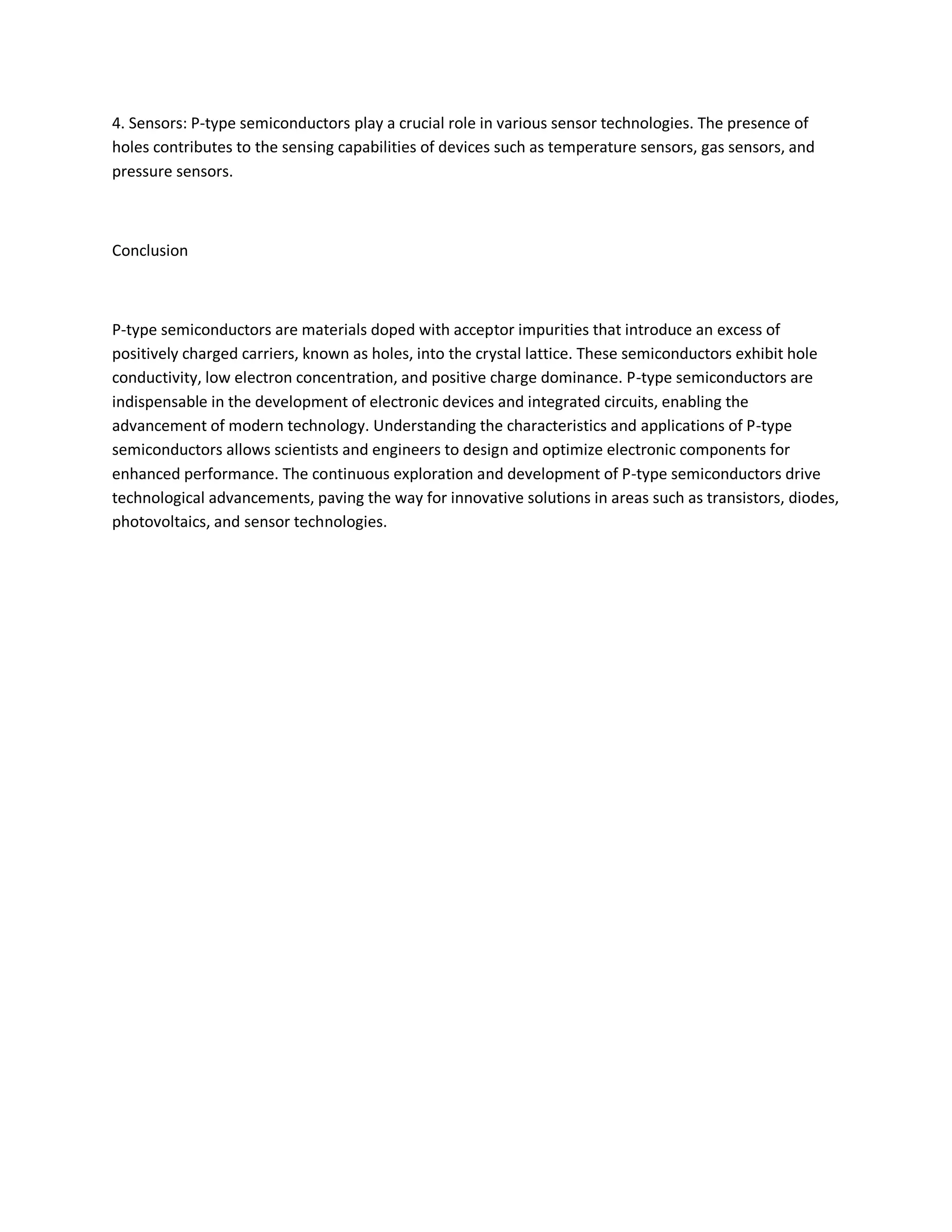 P type semiconductor | PDF