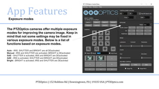 PTZOptics PTZ Camera Applications | PPTX