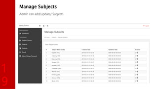 Result Management System - CSE Final Year Projects | PPTX