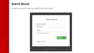 Result Management System - CSE Final Year Projects | PPTX