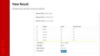 Result Management System - CSE Final Year Projects | PPTX