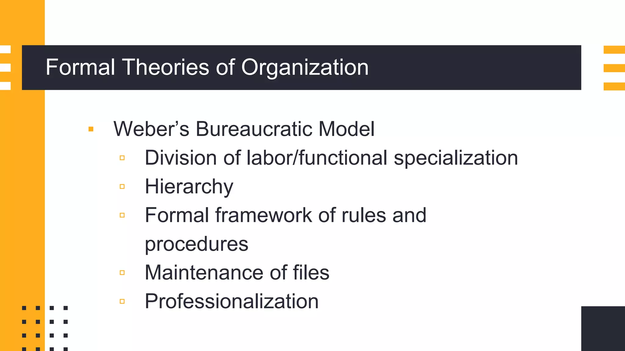 The Bureaucratic and Organizational Perspective of Public ...