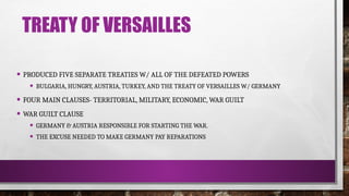 The end of the Great War or is it really just a break? | PPTX