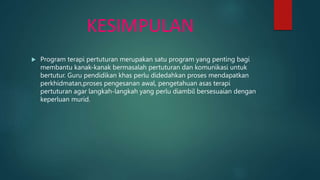 Pertuturan murid adhd ppki di sekolah terapi | PPT