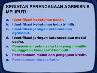 perencanaan usaha agribisnis pertanian .ppt