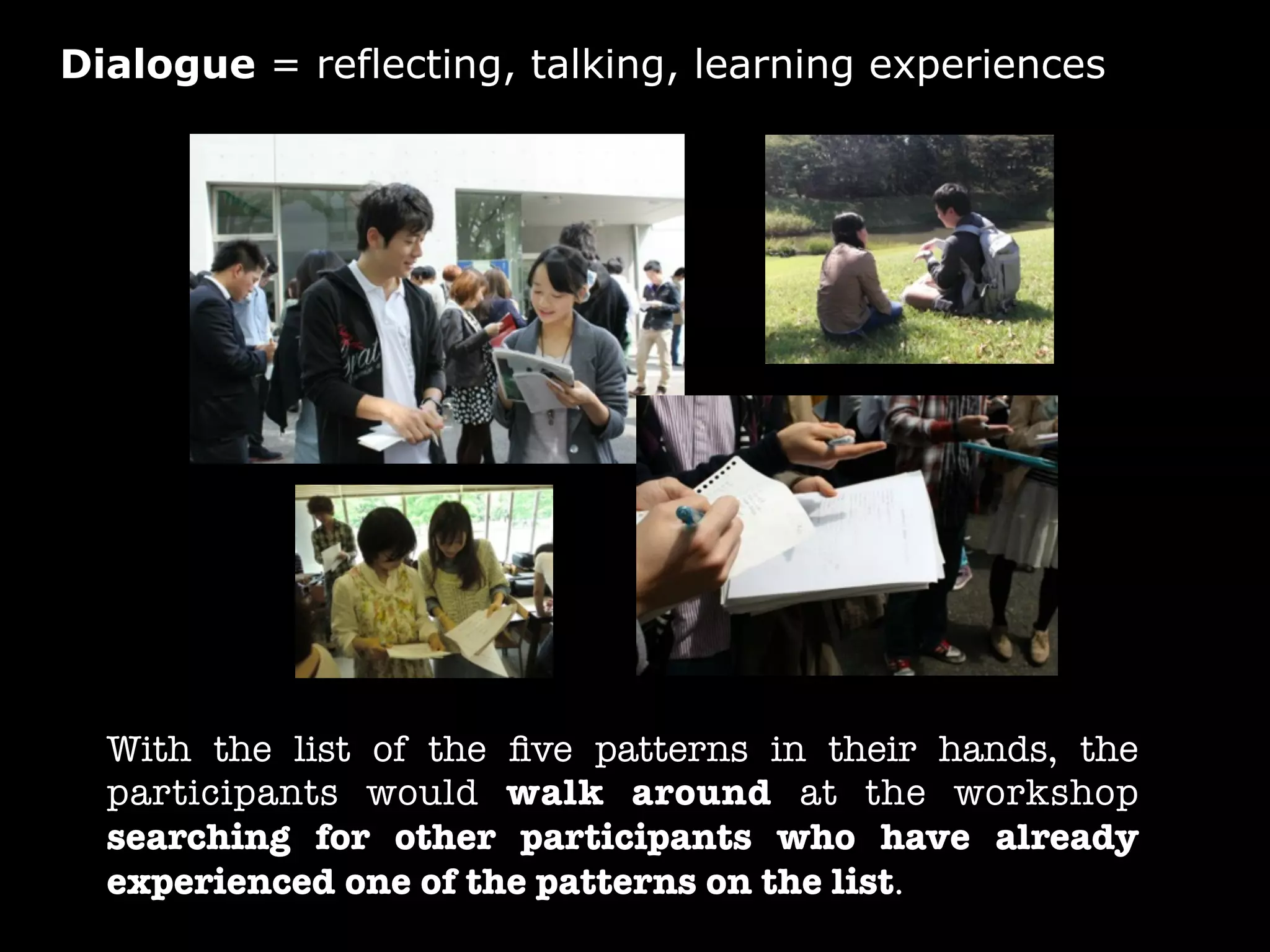 Evolution of Pattern Languages: Designing Human Actions, Dialogue ...