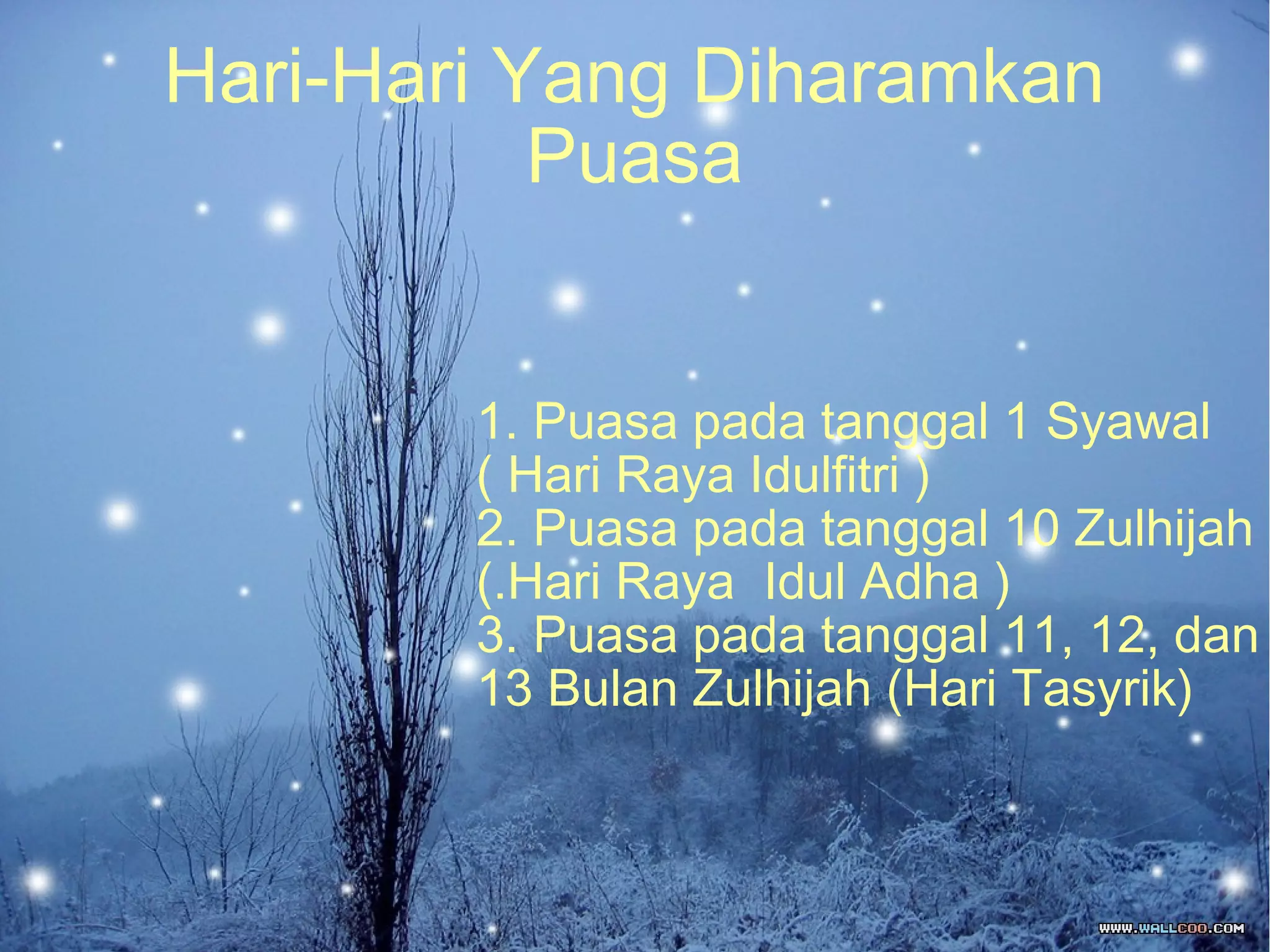 [AGAMA] Puasa (Jenis-Jenis, Syarat, Rukun, Sunnah Puasa, dll) | PPT