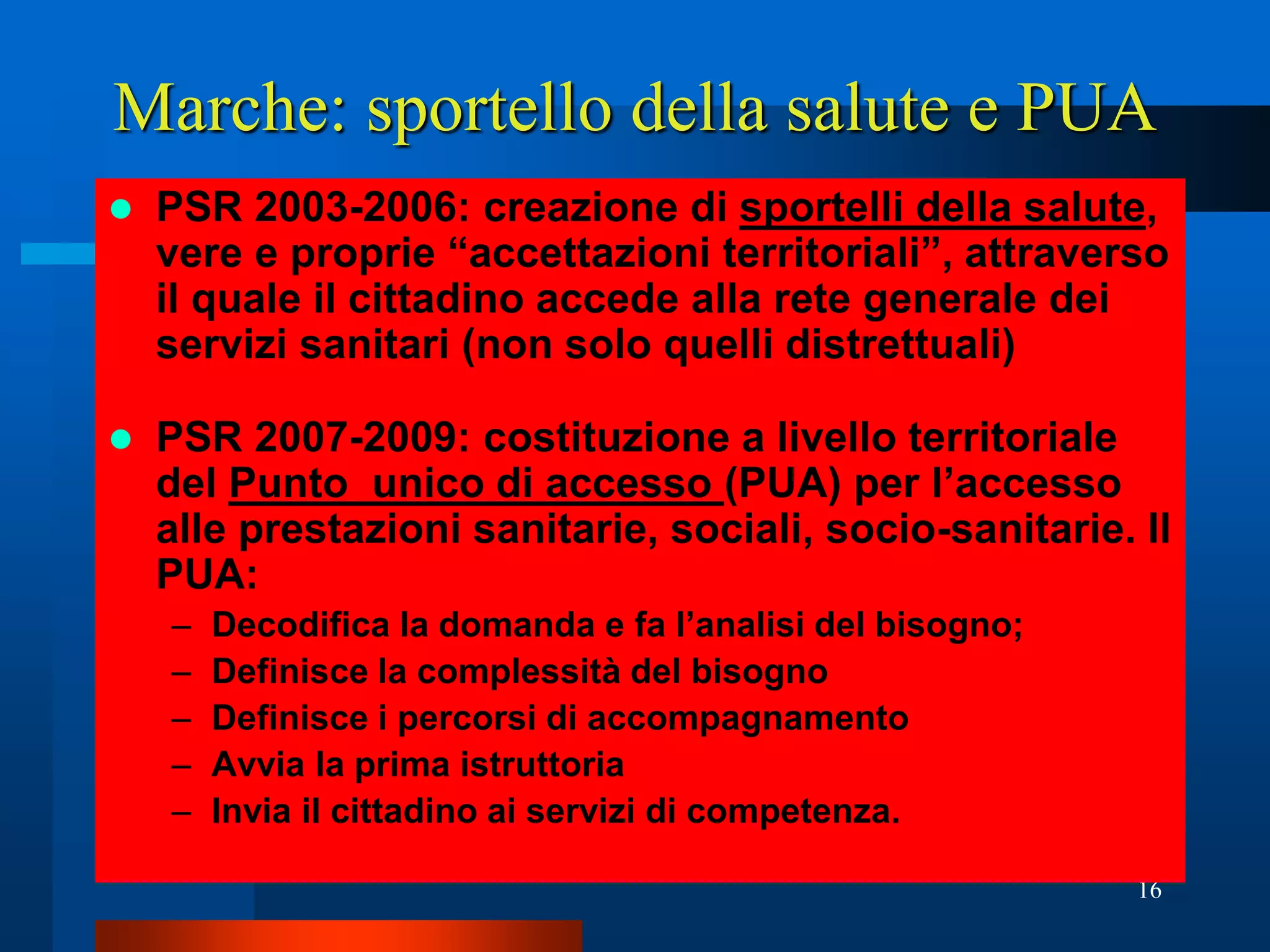 PUA Punti unici di accesso. 1° parte: le norme nazionali e regionali | PDF