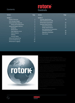 Electric Control Valve Actuators for Industrial Process Applications | PDF