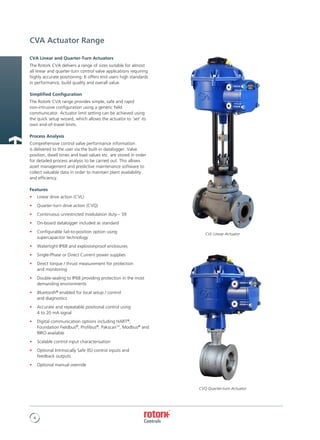 Electric Control Valve Actuators for Industrial Process Applications | PDF
