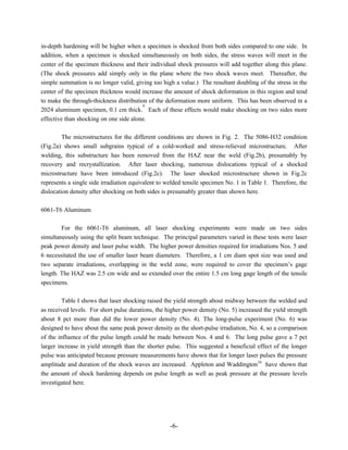 Laser Shock Peening - LSP | PDF