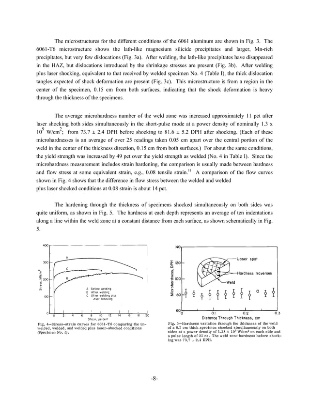 Laser Shock Peening - LSP | PDF