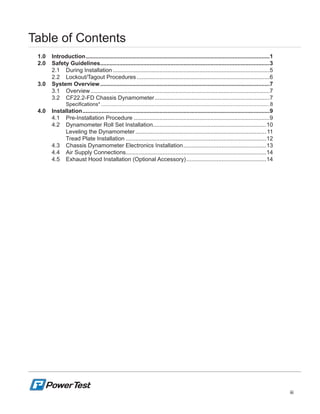 CF22.2FD Chassis Dyno Installation Manual | PDF