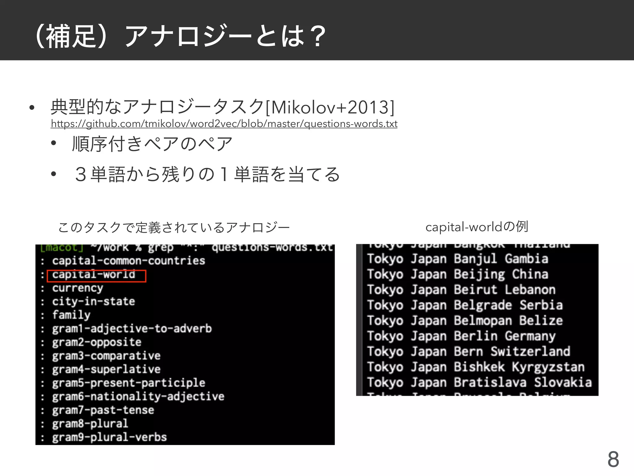 [論文紹介] Towards Understanding Linear Word Analogies | PPT