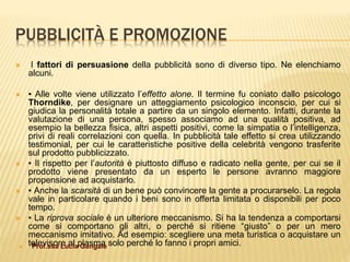 Pubblicità e promozione by Lucia Gangale | PPTX