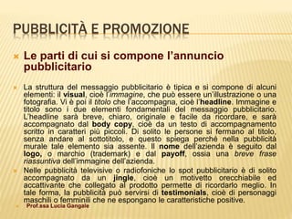 Pubblicità e promozione by Lucia Gangale | PPT