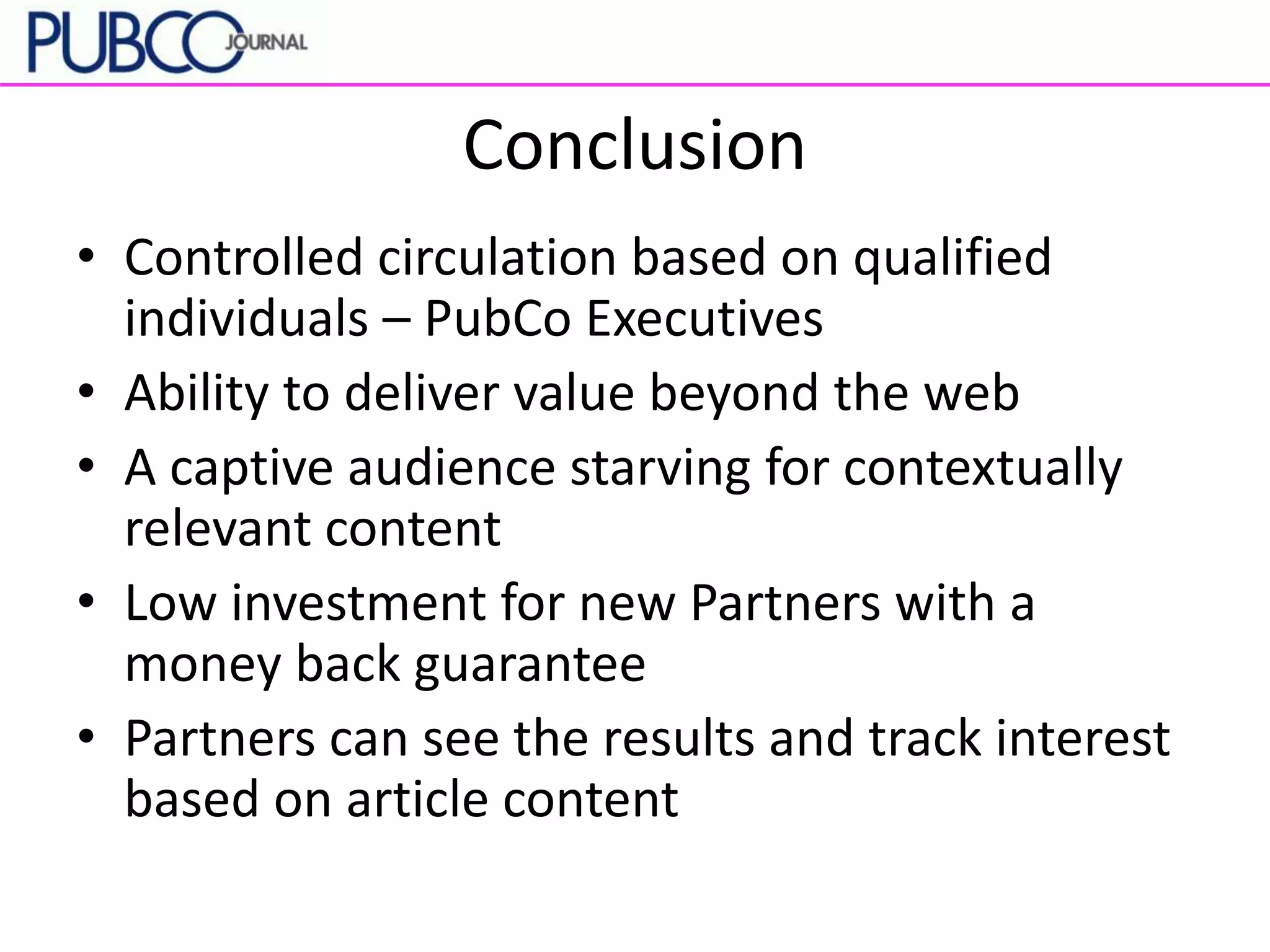 PubCo Journal Partner Presentation | PPTX
