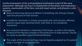 puberphonia voice disorder management and assessment | PPTX