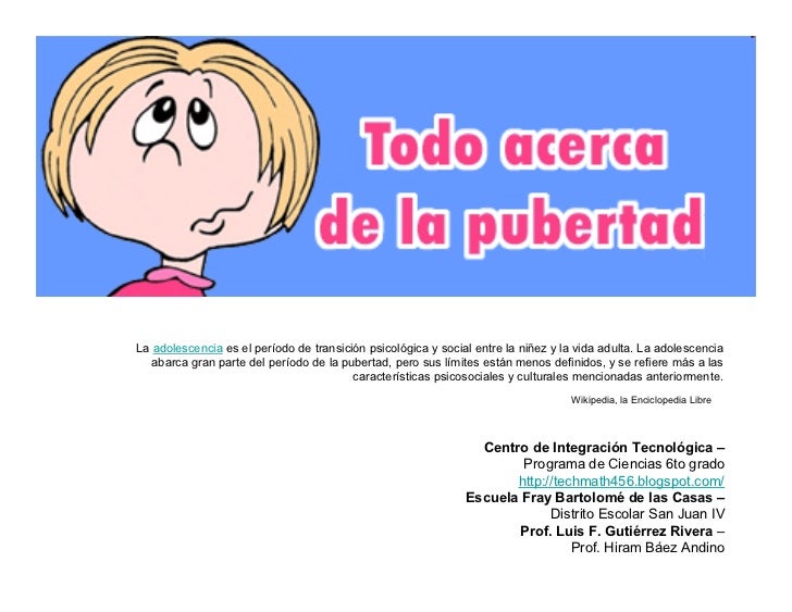 Pubertad Cuidateplus