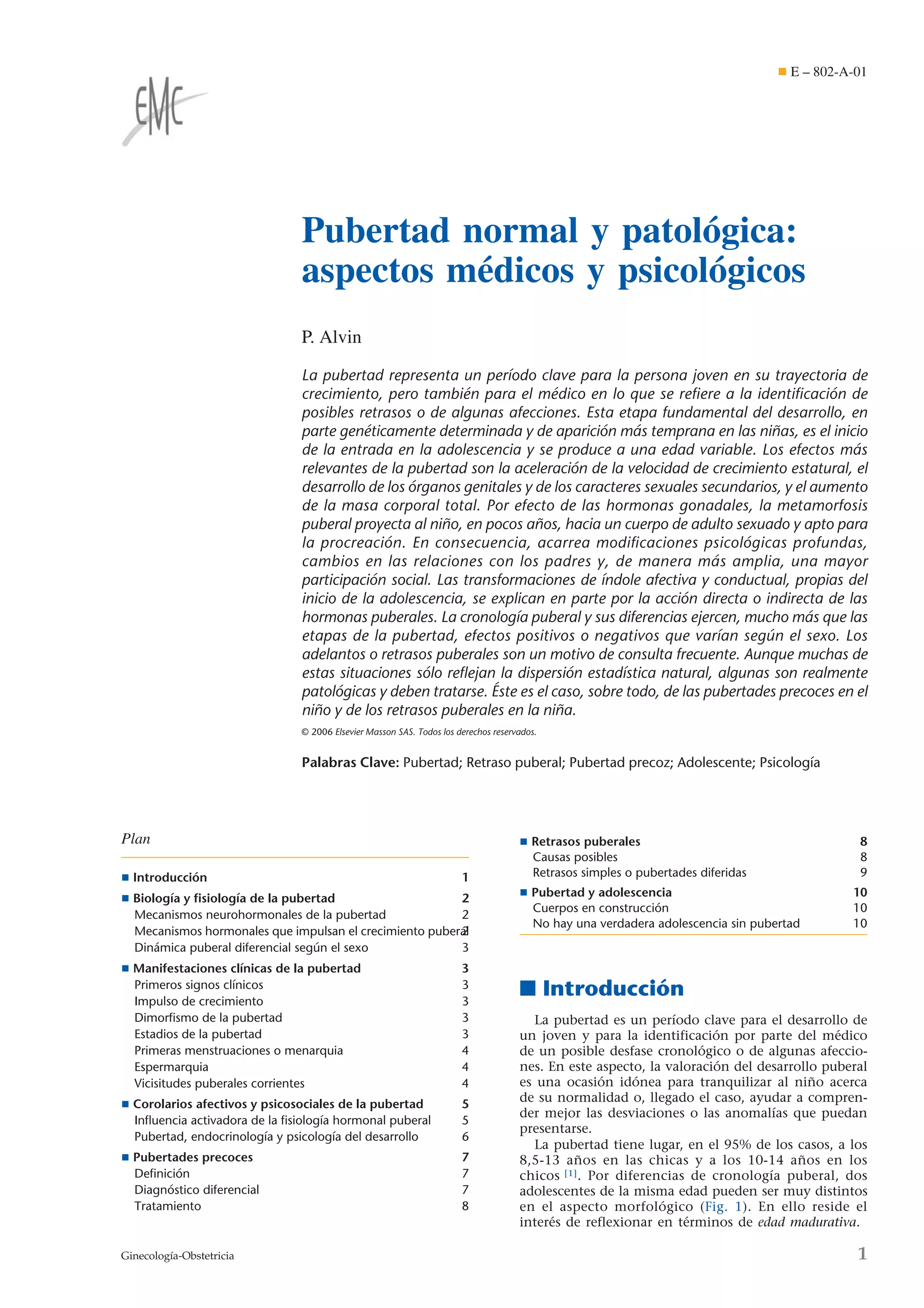 Pubertad nl y patologica med-psicologicos | PDF