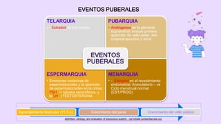 PUBERTAD PRECOZ FOCALIZADO EN EL ADOLESCENTE | PPTX