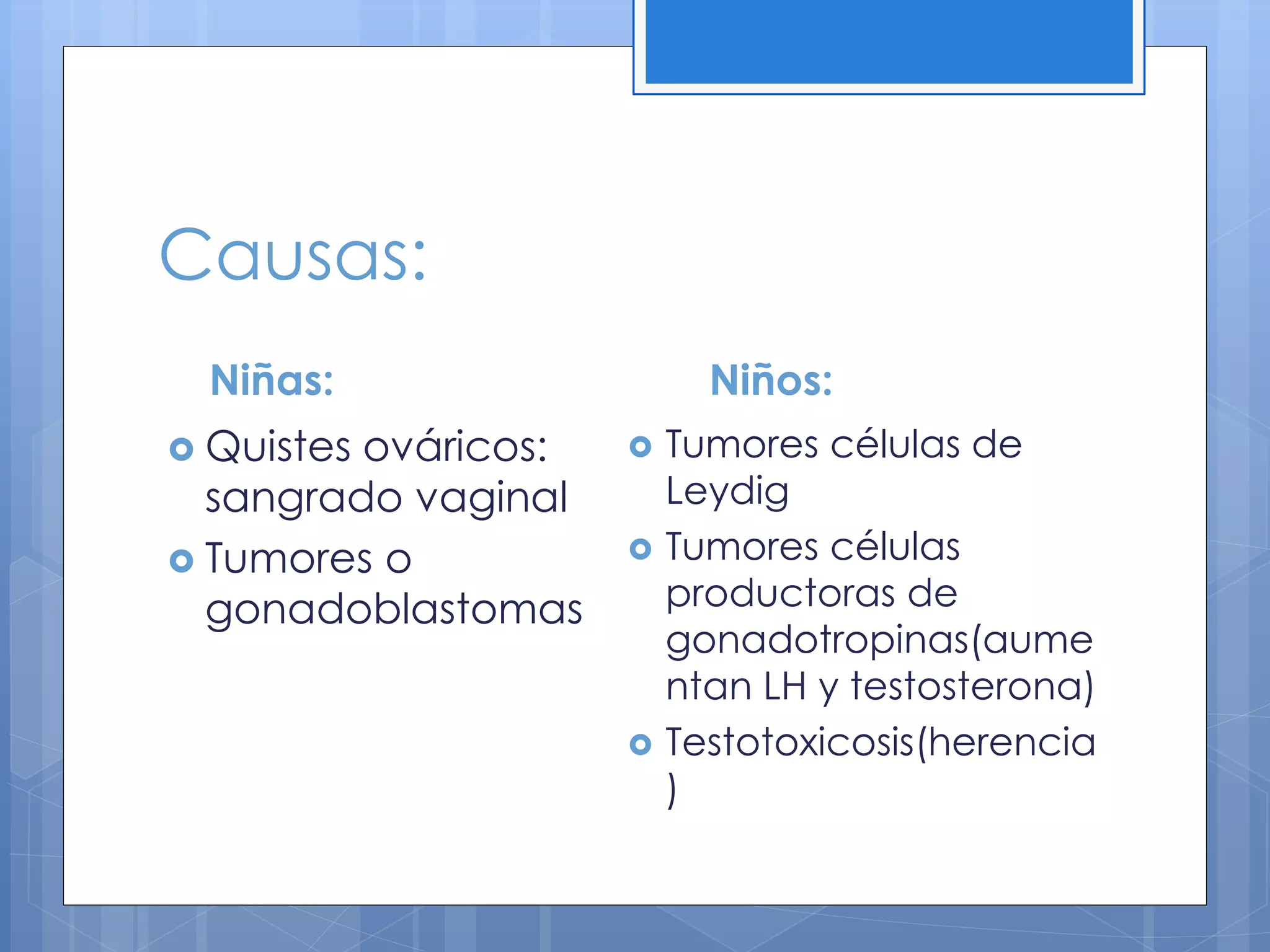 Pubertad precoz y tardia | PPTX